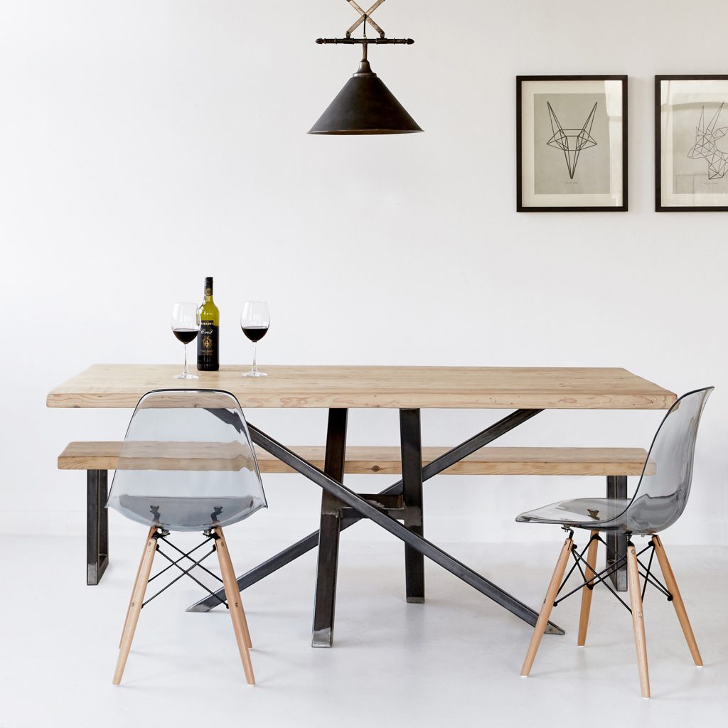 Reclaimed Wood Benches | Reclaimed Industrial Benches - Heyl Interiors